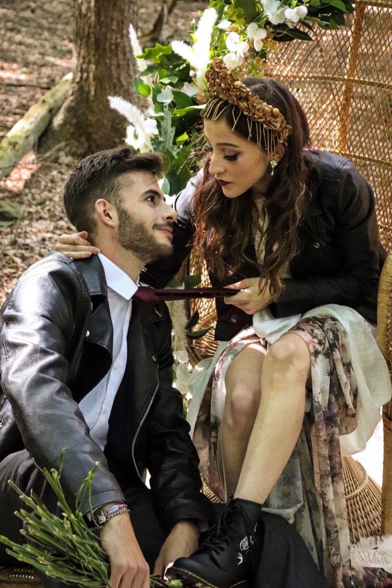 Boho Punk Wedding Inspiration ⋆ Unconventional Wedding