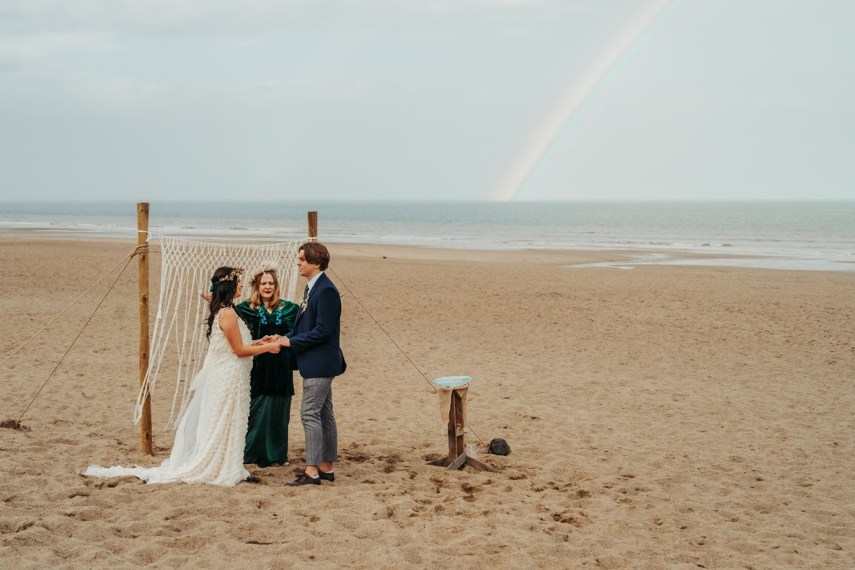 Eco-Friendly Beach Elopement Inspired By The Tempest ⋆ Unconventional ...