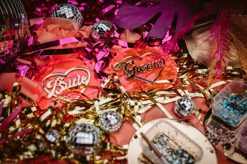 Bold & Sparkly Disco Wedding Ideas! ⋆ Unconventional Wedding