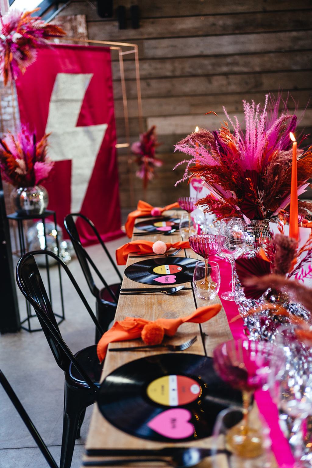 Pink & Orange Disco Wedding at The Shack Revolution ⋆