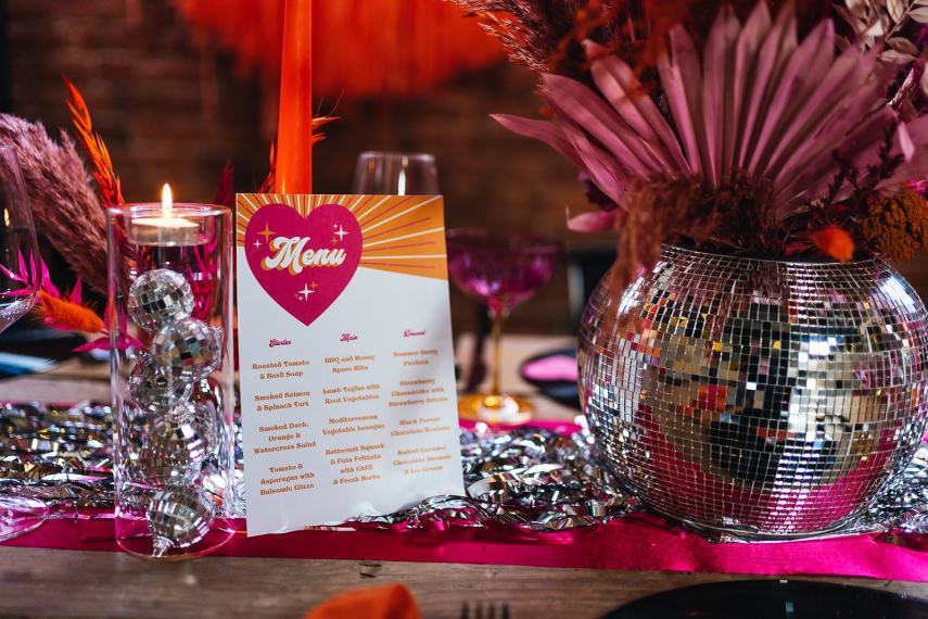 Pink & Orange Disco Wedding at The Shack Revolution ⋆